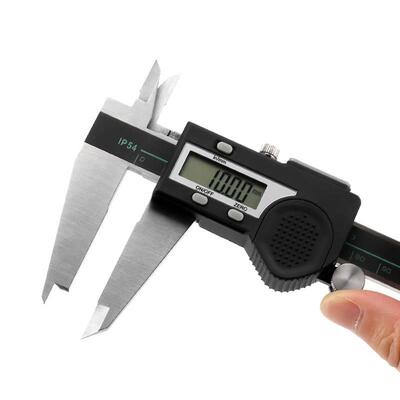 伊莱科不锈钢电子数显游标卡尺IP54级防水防尘专业测量工具0300mm