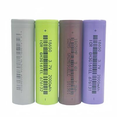 18650锂电池2000mah3C 5C 10C平头尖头3.7 V/4.2 V可充电电池