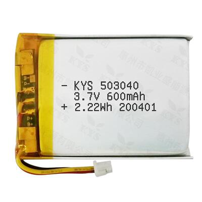 工厂503040 600mAh 304550 304548收银小音箱软包聚合物锂电池