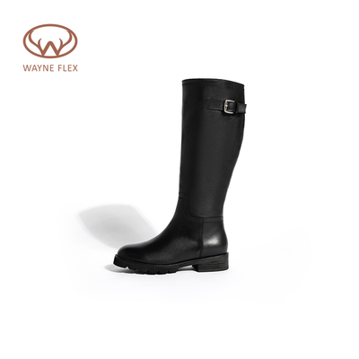 韦恩Wayne Flex时尚长靴女英伦风时装靴显瘦骑士靴冬季长筒靴