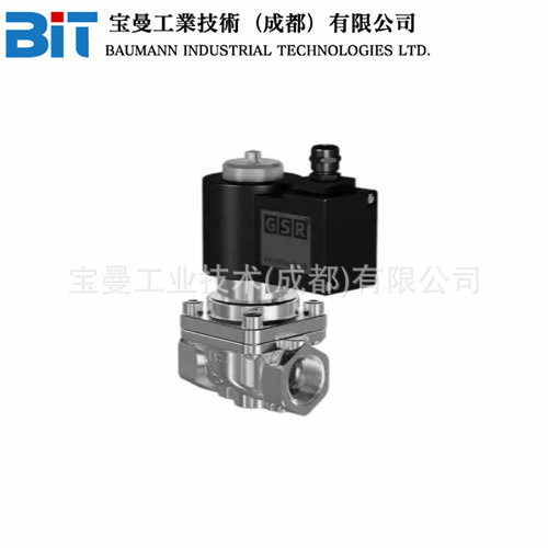 德国GSR电磁阀K9123/0804/S802-NC带活塞密封先导式两位2通电磁阀