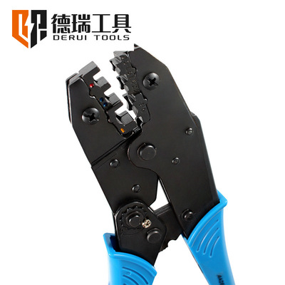 德瑞工具HS-30J 欧式棘轮压线钳280PCS RVSV预绝缘端子压接钳套装
