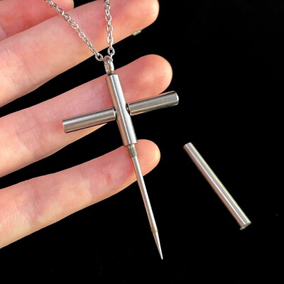 Vintage古着 Veiled Needle Cross项链