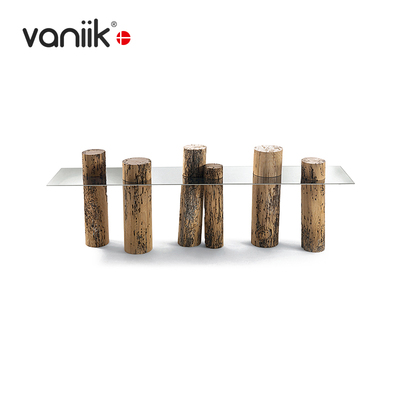 vaniik/意式轻奢实木原木客厅玄关桌 Venice大平层庭院玄关台边桌