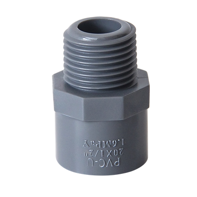 百盛加厚pvc外丝接头直通20水管