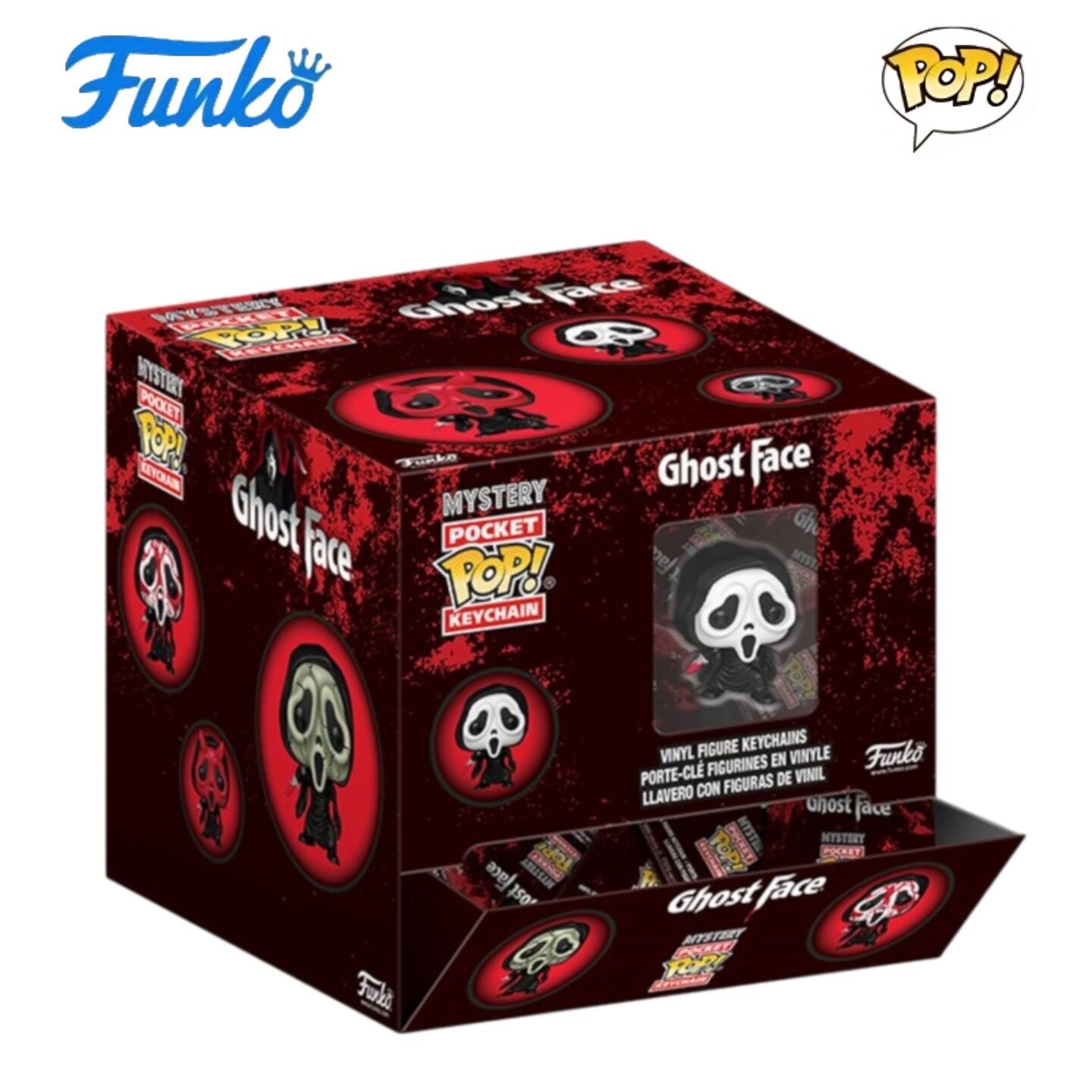 Funko POP惊声尖叫Ghost Face周边鬼脸杀手盲盒钥匙扣