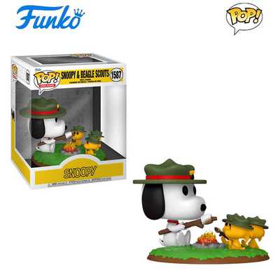 露营烤棉花糖史努比与小鸟公仔