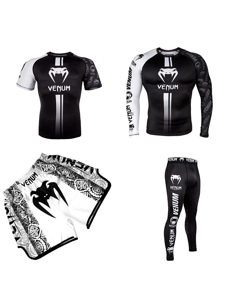 Venom UFC fighting boxing four-piece suit men's long sleeve sports ...