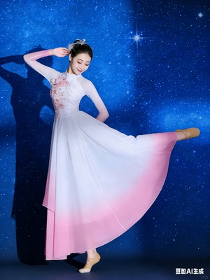 开场舞大摆裙演出服女大气2025新款中国风歌伴舞春晚现代舞蹈服装