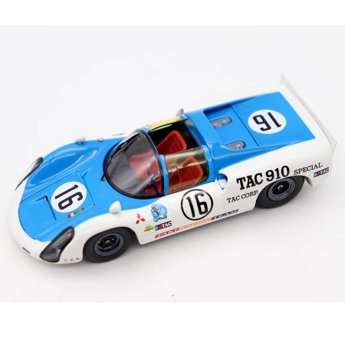 Ebbro 1/43合金车PorRsche 910 1969 GP保时捷910赛车日本站模型