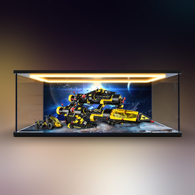 适用积木10355黑创叛逆者ICONS系列拼装积木回形灯亚克力收纳盒