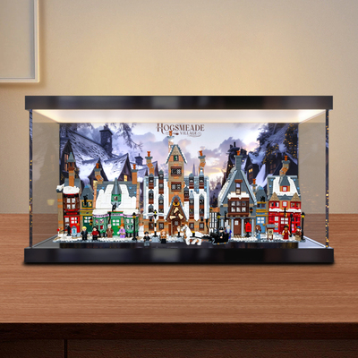 亚克力防尘盒适用76457哈里波特霍格莫德村积木模型灯箱收纳盒