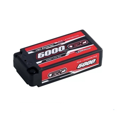 三圈霸道Sunpadow ERC PLUS 6000mah 7.6V 2S 110C硬壳锂电池 4mm