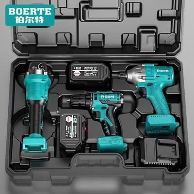 伯尔特无刷角磨机锂电池角磨机家用切割机打磨抛光机锂电工具套装