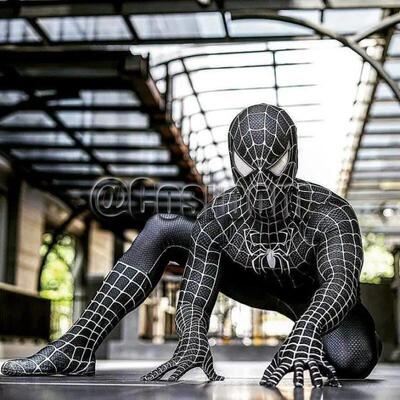 Tobey Maguire Spiderman Costume Black/Red Raimi Spider Man C