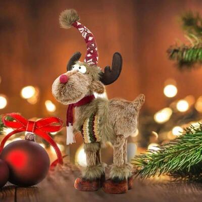 Christmas Gift Idea Festive Christmas Reindeer Plush Decorat