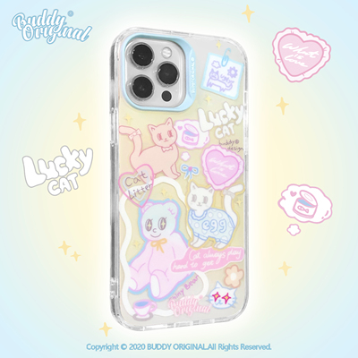 Buddy原创小猫iPhone16手机壳女