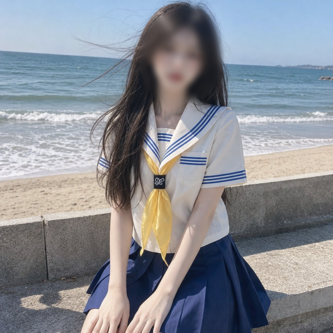 【蓝三本】城南诗中意基础款套装校供感日系制服甜美毕业服女套装