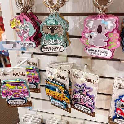 澳洲代购直邮 i love aus 伴手礼土澳标志性冰箱贴钥匙扣 1个