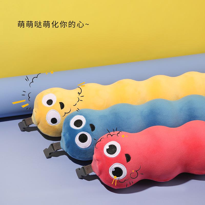 贪吃蛇u型枕 记忆棉可爱搞怪表情创意可收纳护颈枕飞机 厂家