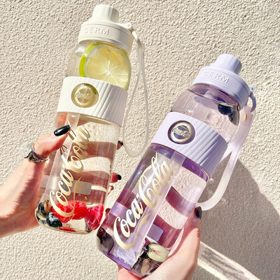 germ可口可乐联名水杯子水壶女2025新款儿童初中高中学生上学专用