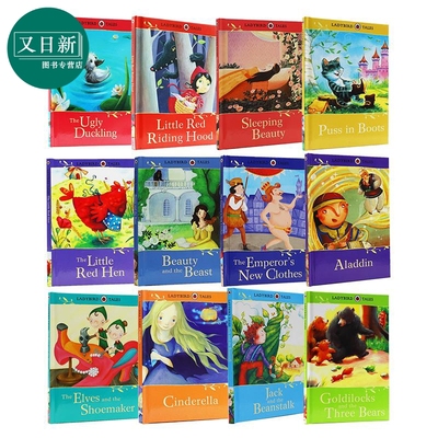 Ladybird Tales 瓢虫经典童话故事系列12册套装 小红帽小丑鸭睡美人 英语启蒙 精装 儿童图画书 英文原版进口图书 又日新