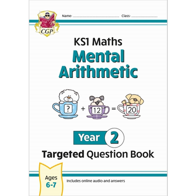 New KS1 Maths Mental Arithmetic Targeted Question Bo KS1数学二年级心算目标题集练习册含在线答案和音频测试 又日新