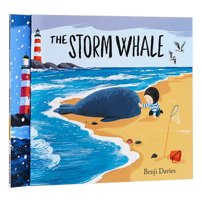 Benji Davies班吉戴维斯故事绘本2册 英文原版The Storm Whale/The Storm Whale In Winter 亲子故事绘本3-6岁