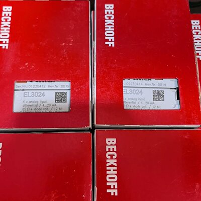 询价倍福EL3024模块，正品，10个在手。支持4x模拟输入可维修