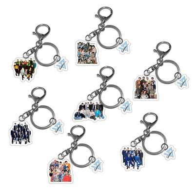 卡通亚克力挂件钥匙扣 明星Q版IVE NEWJEANS ITZY包包装饰钥匙链
