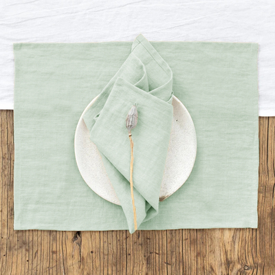 亚麻餐巾装饰餐垫纯色抑菌