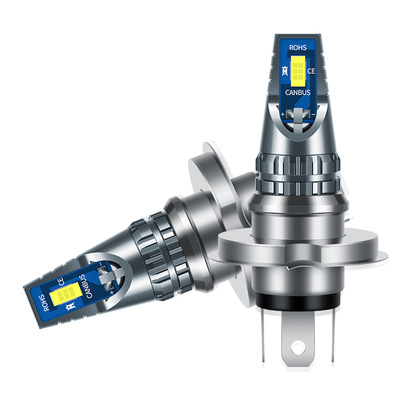 H4汽车大灯LED超亮发光芯片远近光9005原装位直插150W白光12V24V