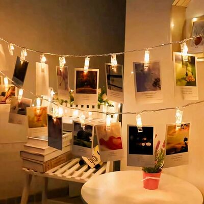 1Pack Photo Clip String Lights 10/20/30/40Led Fairy Lights F