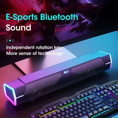 Bluetooth 5.0 and Wired Computer Soundbar Speakers with 4D S