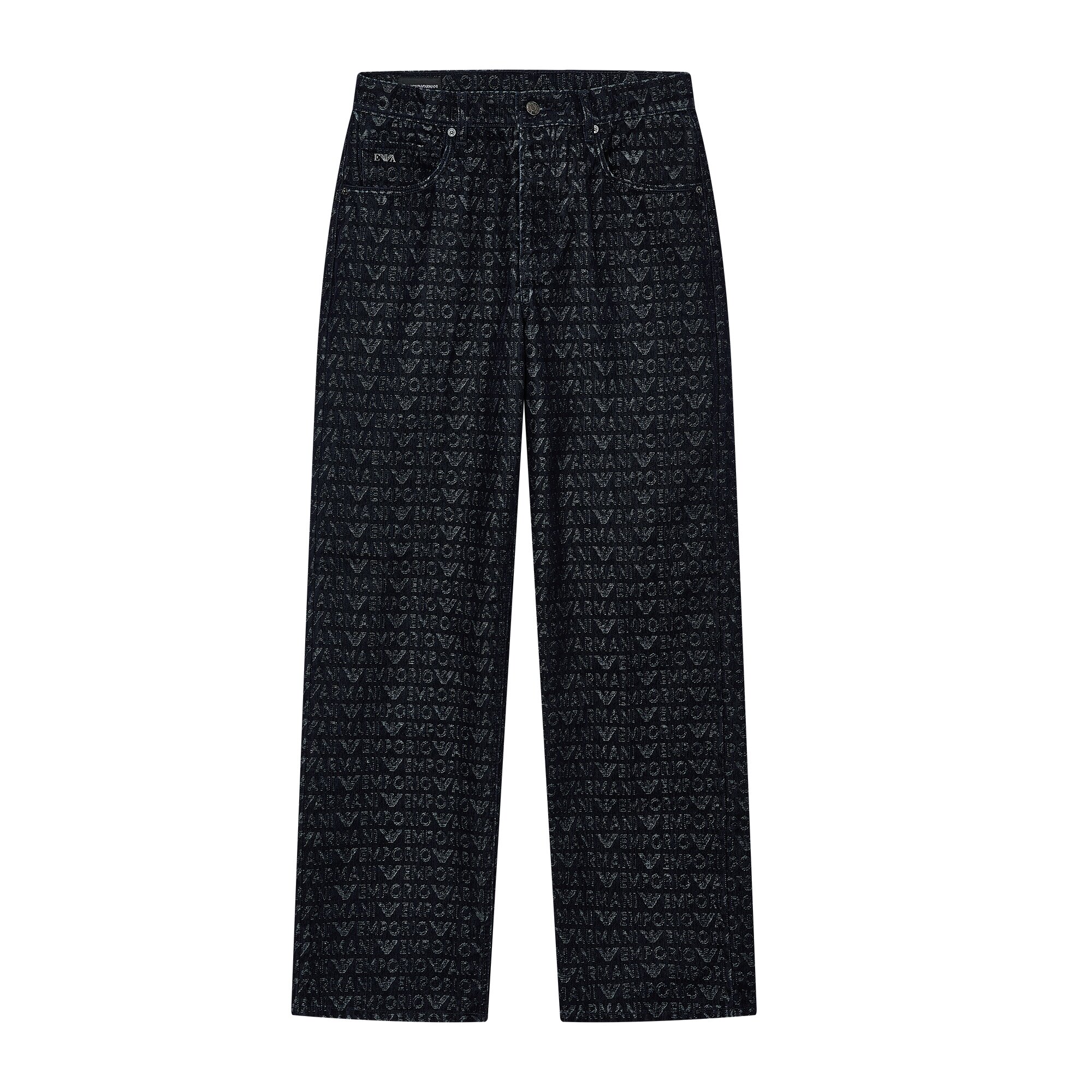 Armani/阿玛尼EA 男士满印鹰标时尚长裤牛仔裤 EM000665 AF13446