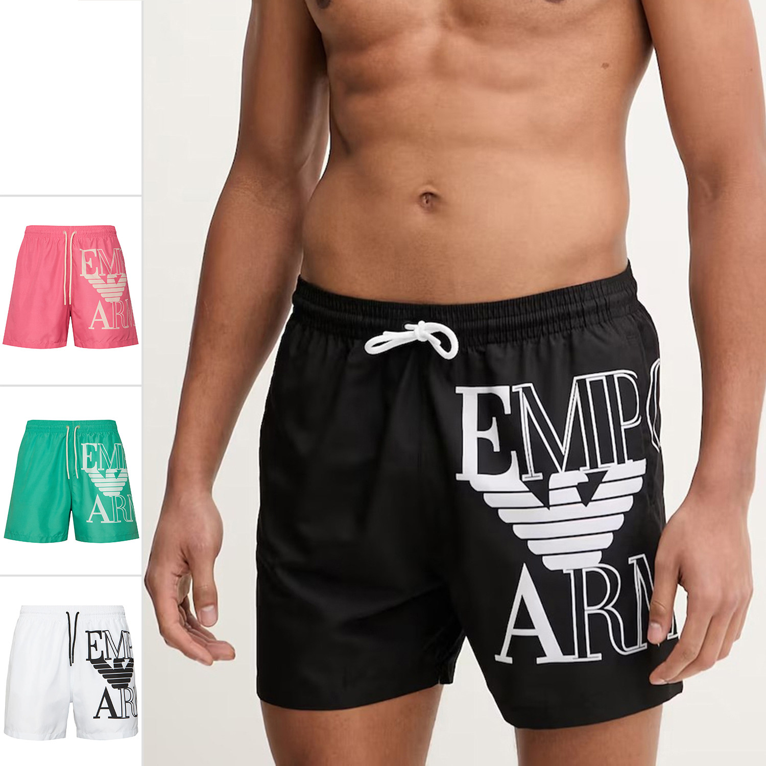 Armani/阿玛尼EA 男士鹰标沙滩裤时尚休闲短裤 EM000583 AF20434