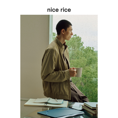 nicerice好饭宽松立领夹克男