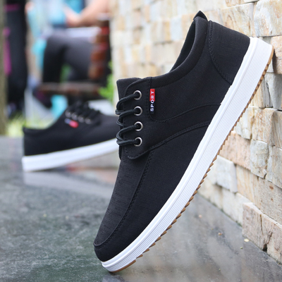 帆布鞋男夏季透气百搭男鞋子2025新款休闲 板鞋男士软底老北京布