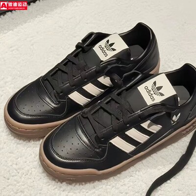 阿迪达斯三叶草男女鞋2025冬新款FORUM LOW休闲板鞋运动鞋 JQ0208