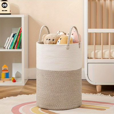 筱原编织脏衣篮落地衣物收纳筐玩具整理箱洗衣篮卧室换洗衣物