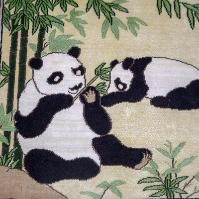 优选天匠地毯30x30cm手工真丝挂毯卧室M客厅欧式茶几床边满铺房间