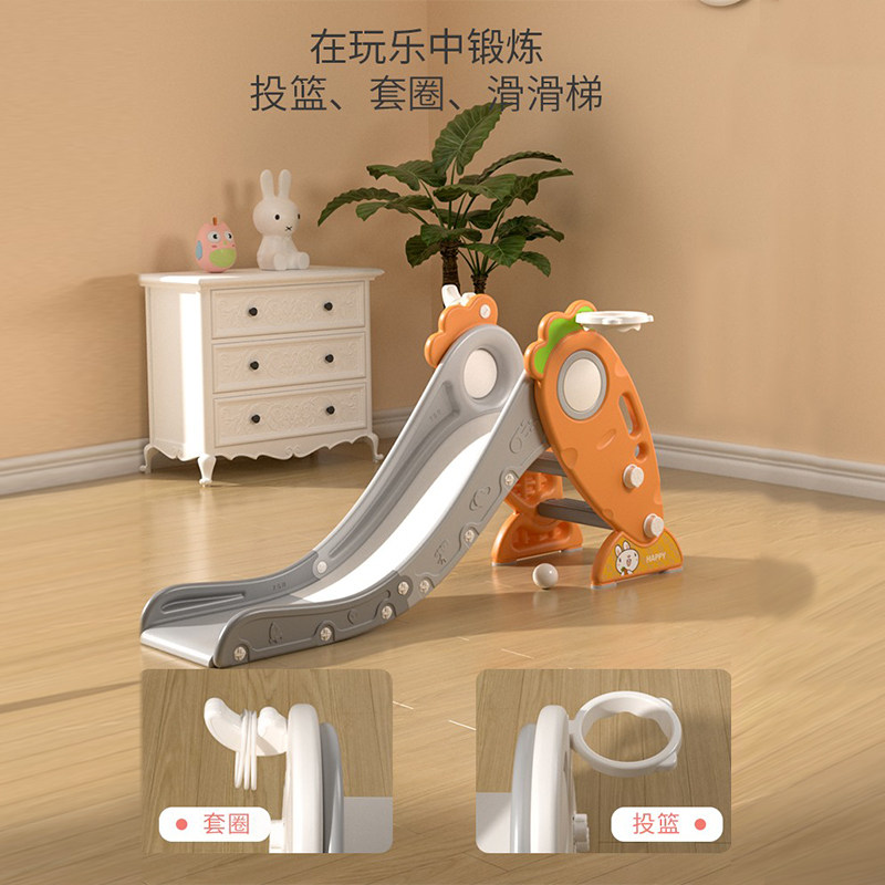 inhe滑梯儿童室内家用小型幼儿园宝宝爬梯多功能折叠滑滑梯_虎窝淘