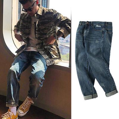 MADNESS MDNS WRUEI CIASSIC WASHED JEANS 余文乐潮牌百搭牛仔裤