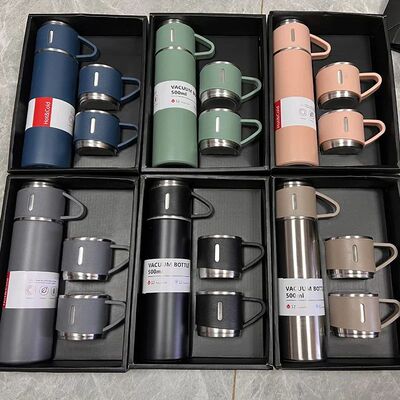 500ML Stainless Steel Vacuum Flask Gift Set Office Business