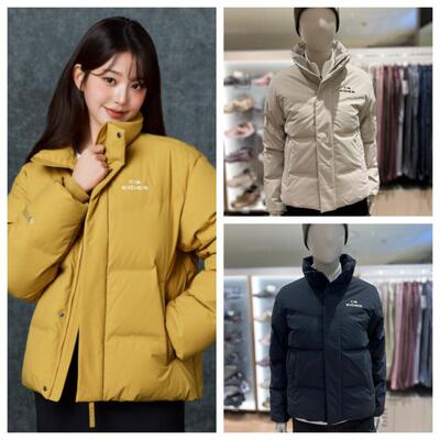 Eider韩国代购直邮24秋冬户外女士张元英同款立领短款鹅绒羽绒服