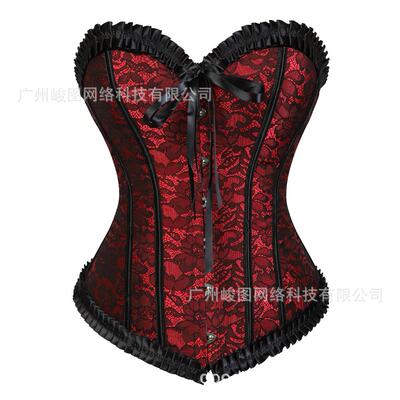 Palace ladies' lotus leaf lace shapewear top, adjustable