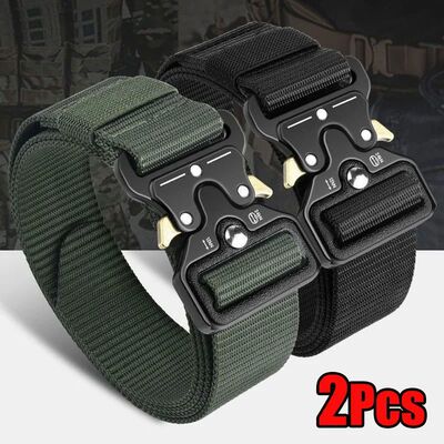 Best Men's Tactical Belt Versatile Outdoor Hunting Canvas Be