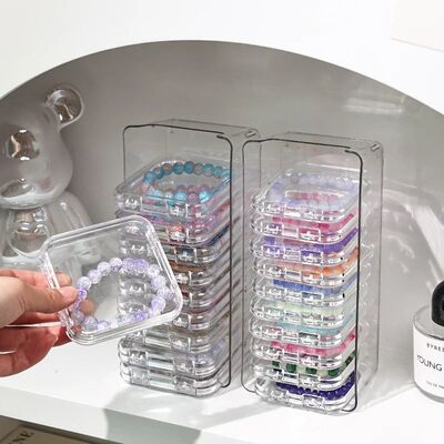 1pc Transparent Acrylic Hand String Bead Storage DIY Handicr