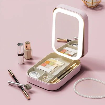 Portable Carry-on Box Desktop Skin Care Product Organization