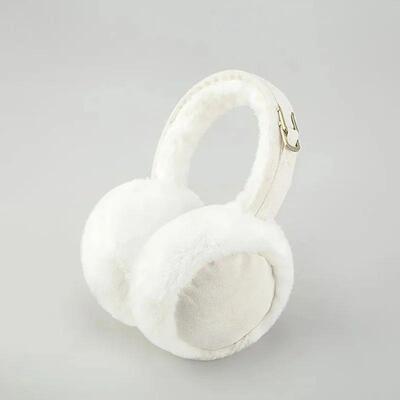 Plush Wool Ear Muffs Fashion Solid Color Soft Faux Fur Cold